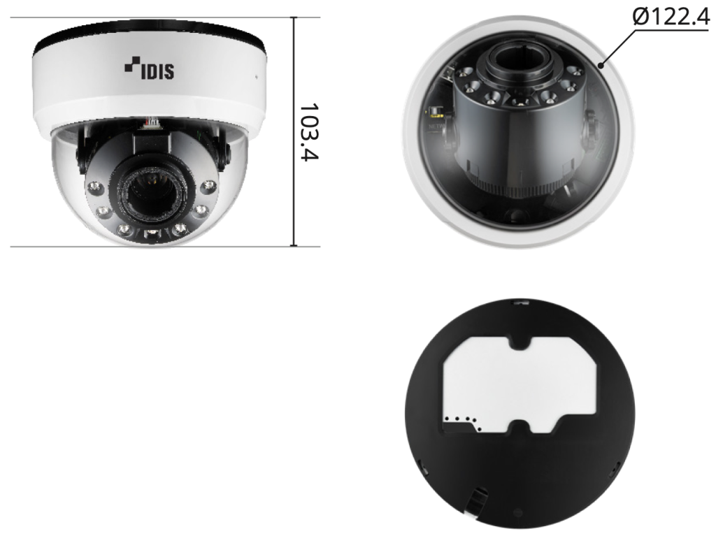 DC-D4536RX-A - IDIS 5MP IR Dome Camera met True WDR